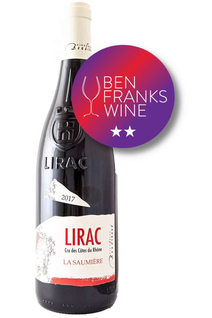 2017 Lirac Cru des Cotes du Rhone La Saumiere, Vignobles Boudinaud ...